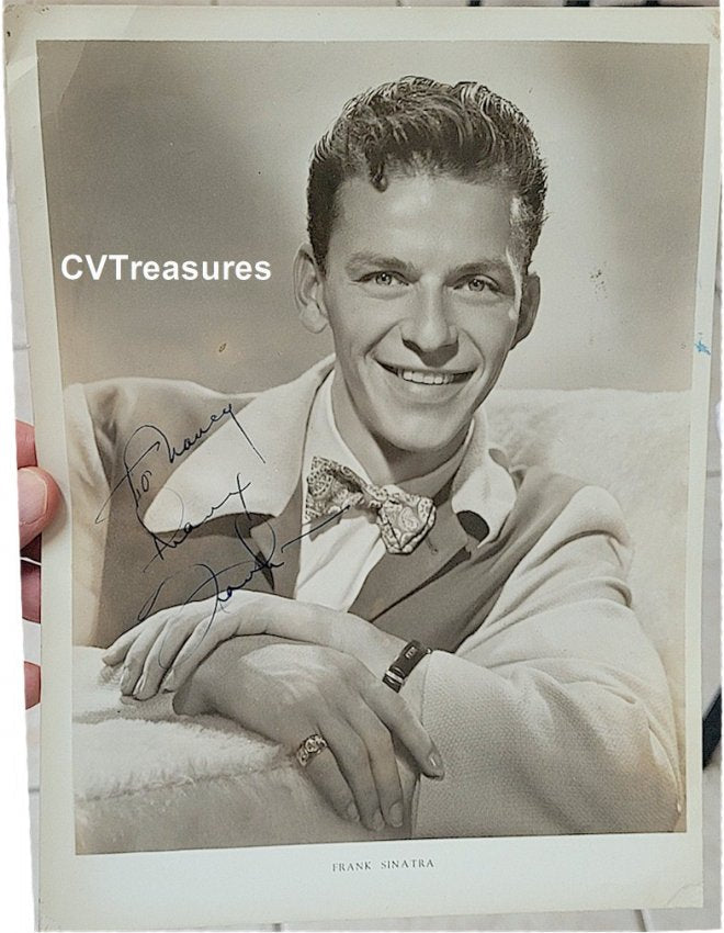 Frank Sinatra RARE Authentic Autographed Signed Photo 1945 – Vintage ...