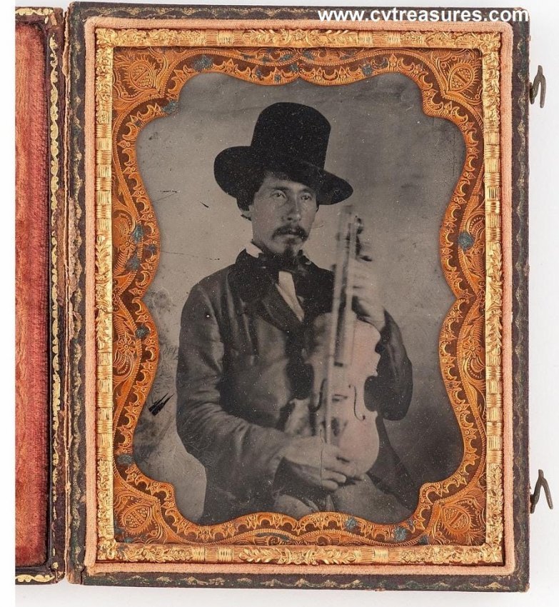 Civil War era Photo Ambrotype Cajun Fiddle Player – Vintage Poster ...