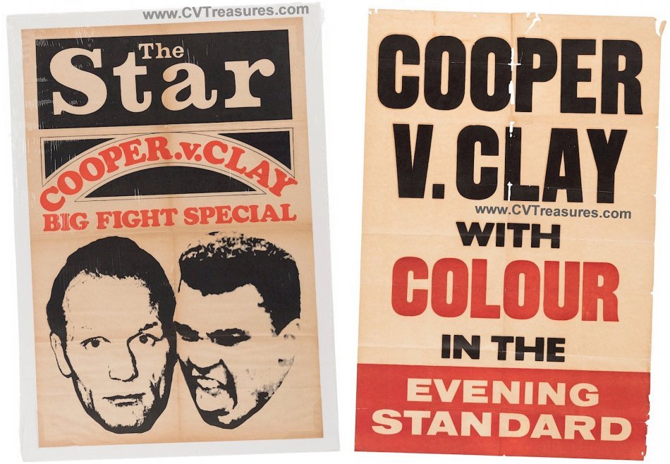 Muhammad Ali Henry Cooper British Vintage Boxing Fight Poster – Vintage ...