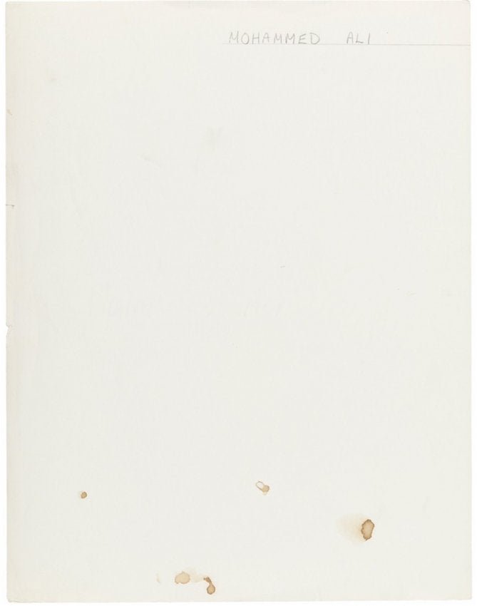 Muhammad Ali Historic Type I Photograph Boxing Training 1960s – Vintage ...