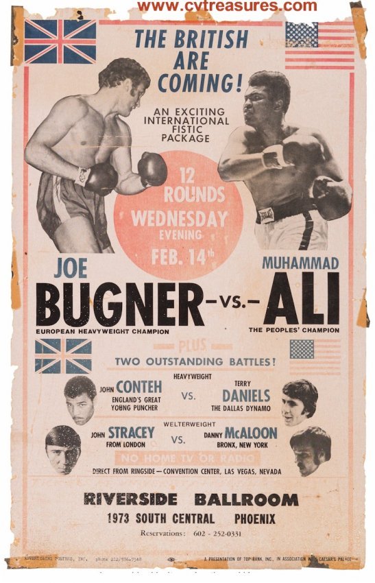 Muhammad Ali Joe Bugner RARE Boxing Fight Poster, 1973 – Vintage Poster ...