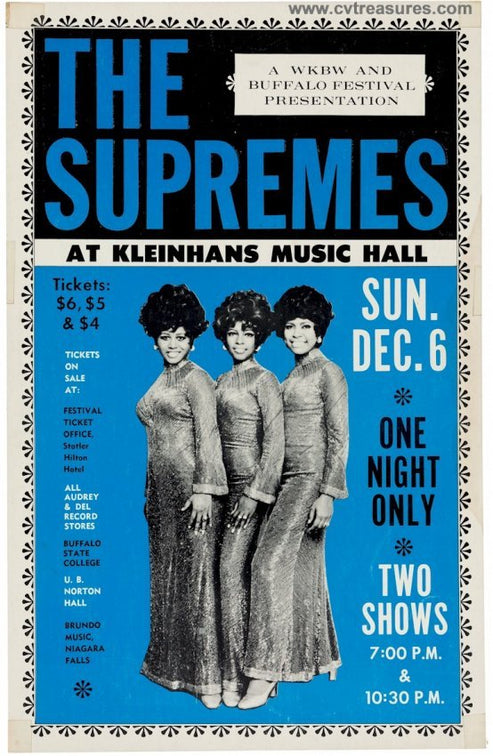 Supremes Original Vintage LIVE Concert Poster, 1970 – Vintage Poster ...