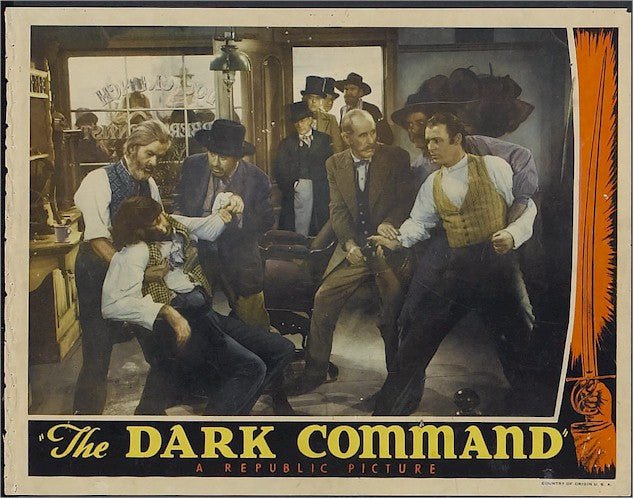 Dark Command Western Movie Poster vintage lobby card Roy Rogers Classic ...