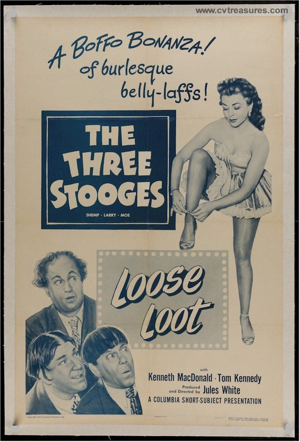 Loose Loot Three Stooges Original Vintage Movie Film Poster – Vintage ...