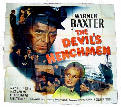 The Devil's Henchmen, 1949, Warner Baxter, Six Sheet – Vintage Poster ...